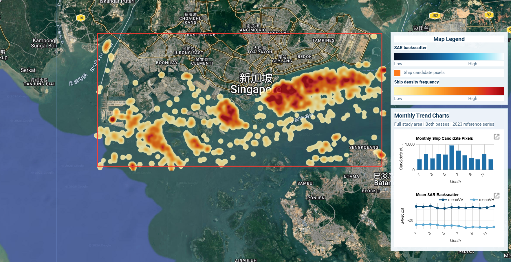 Singapore Shipping Activity Dashboard